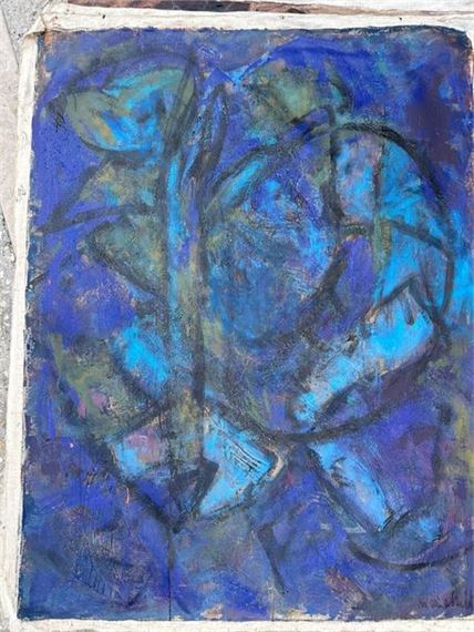 Marina Bardet | Abstract composition in blue | MutualArt