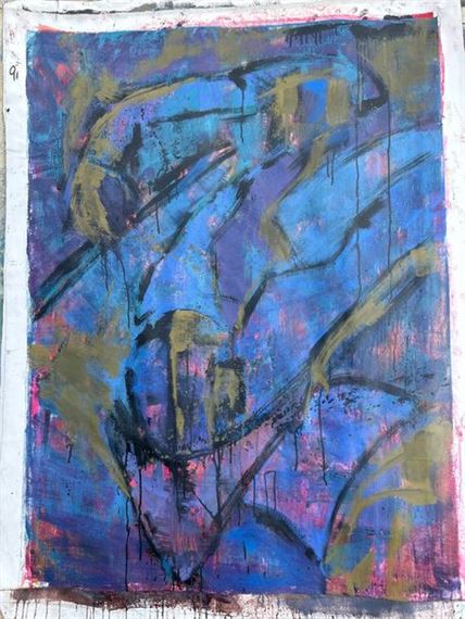 Marina Bardet | Abstract composition in blue | MutualArt