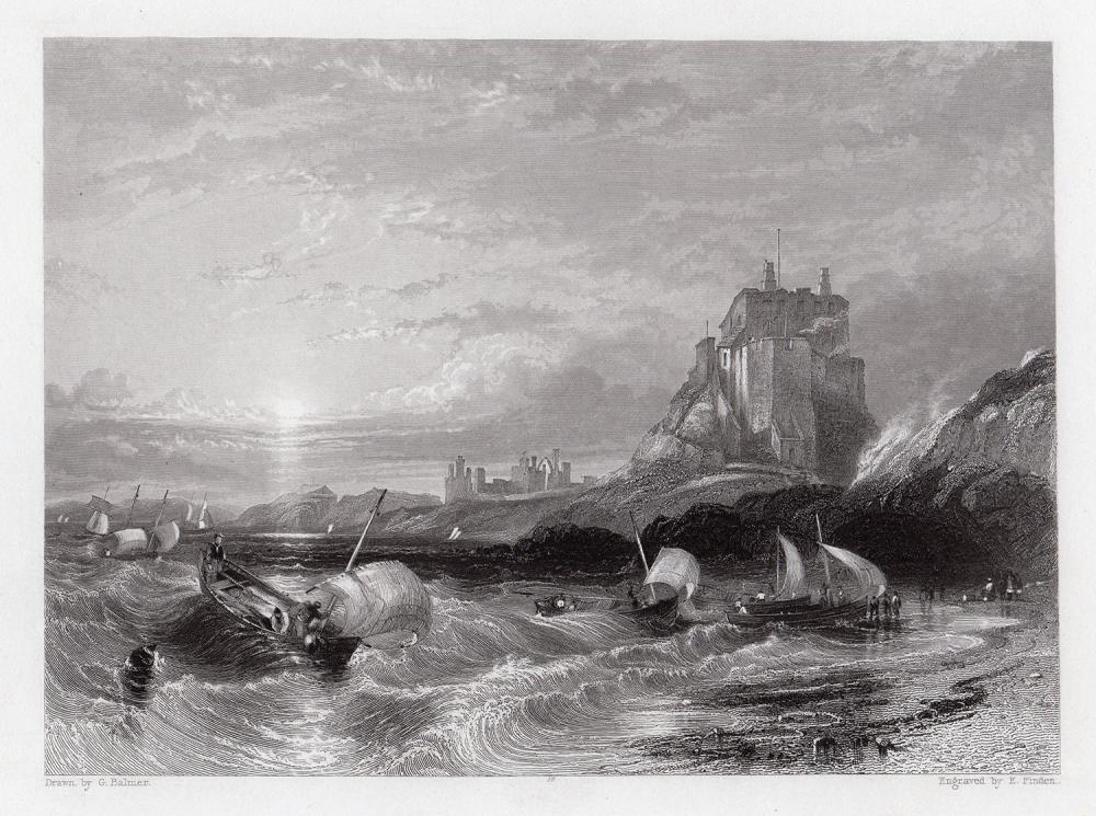 George Balmer | Holy Island Castle (1842) | MutualArt