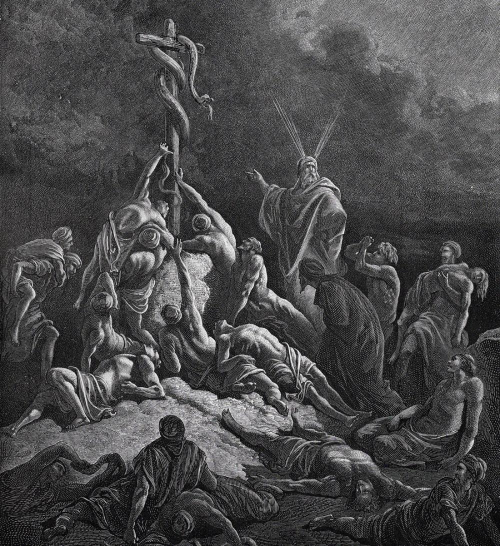 Gustave Doré | THE BRONZE SNAKE (1880) | MutualArt