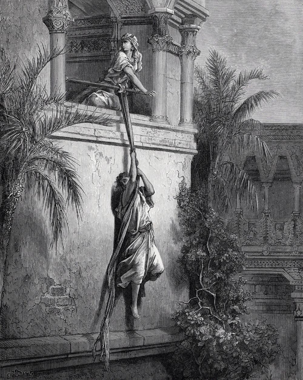 Gustave Doré | David Fleeing from King Saul (1880) | MutualArt