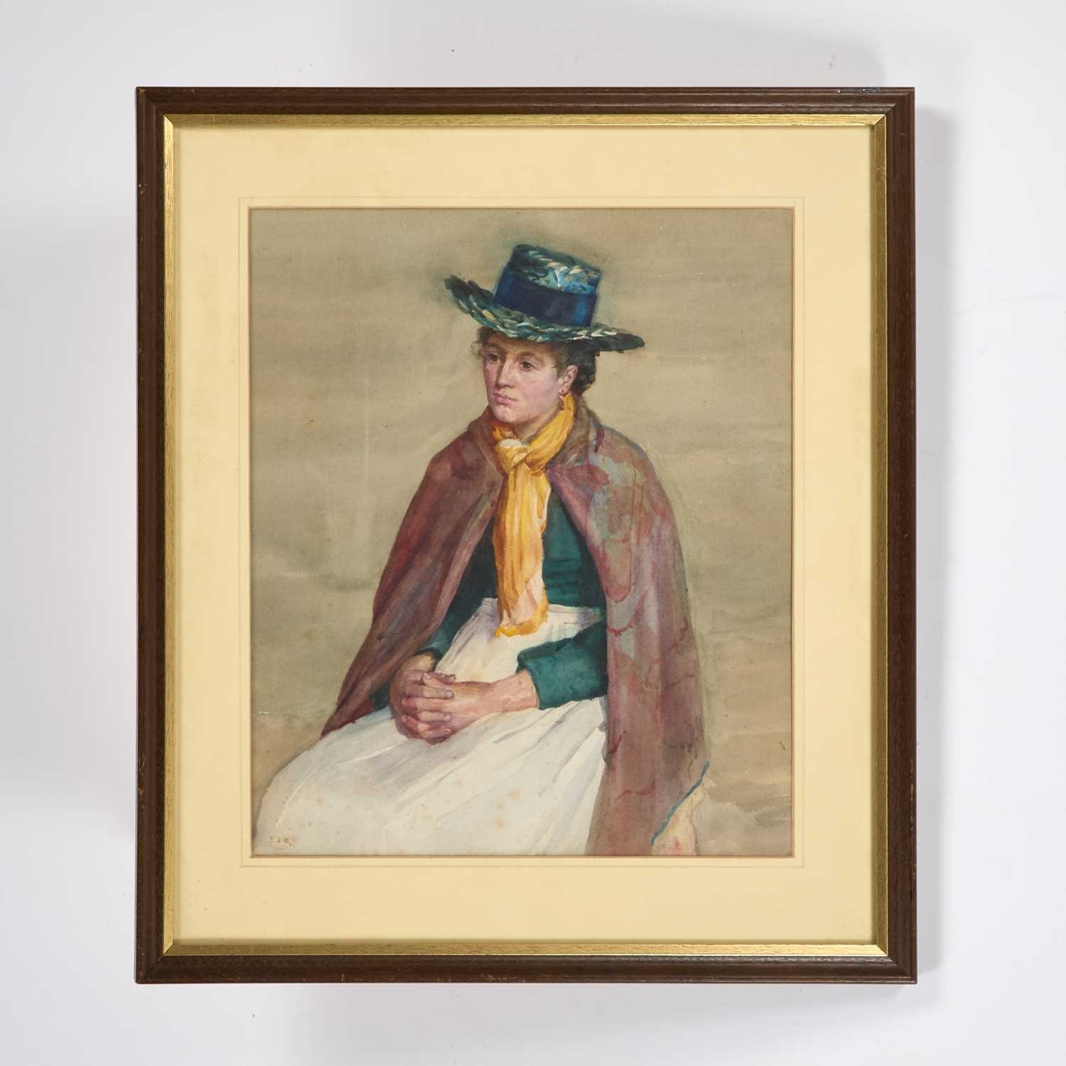 Helen Martin | PORTRAIT OF A SEATED LADY | MutualArt