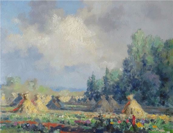 Alfreds Kalnins | Haystacks | MutualArt