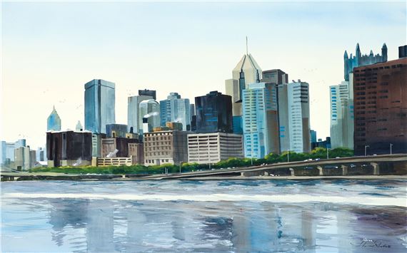 Thomas McNickle | Allegheny Skyline-Downtown Pittsburgh | MutualArt