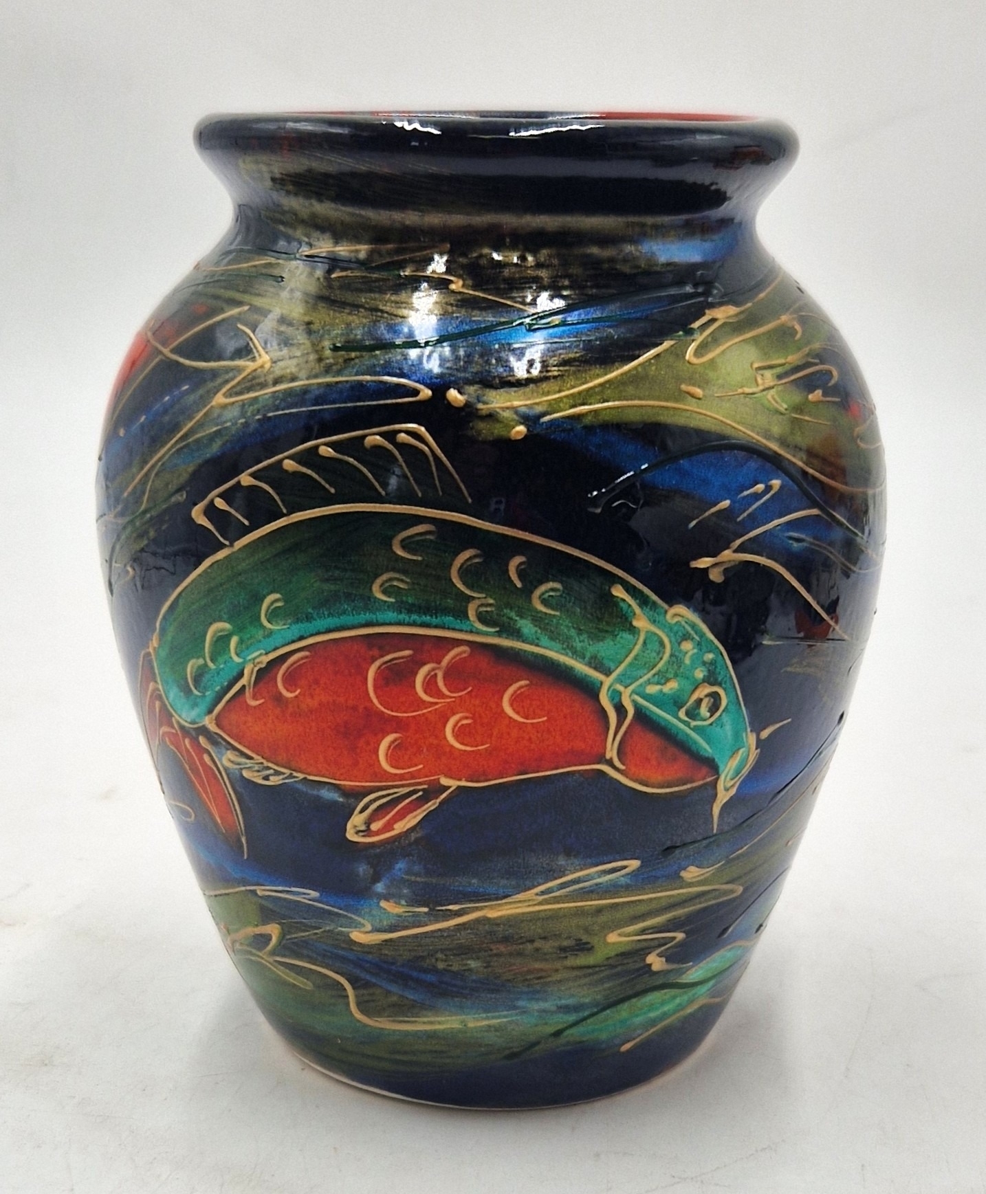 Anita Harris | ALI BABA VASE IN THE KOI CARP DESIGN | MutualArt