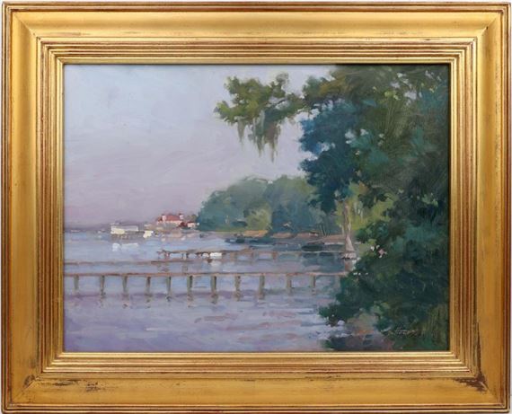 Thom Buttner | THOM BUTTNER PLEIN AIR PAINTING ST JOHNS RIVER | MutualArt