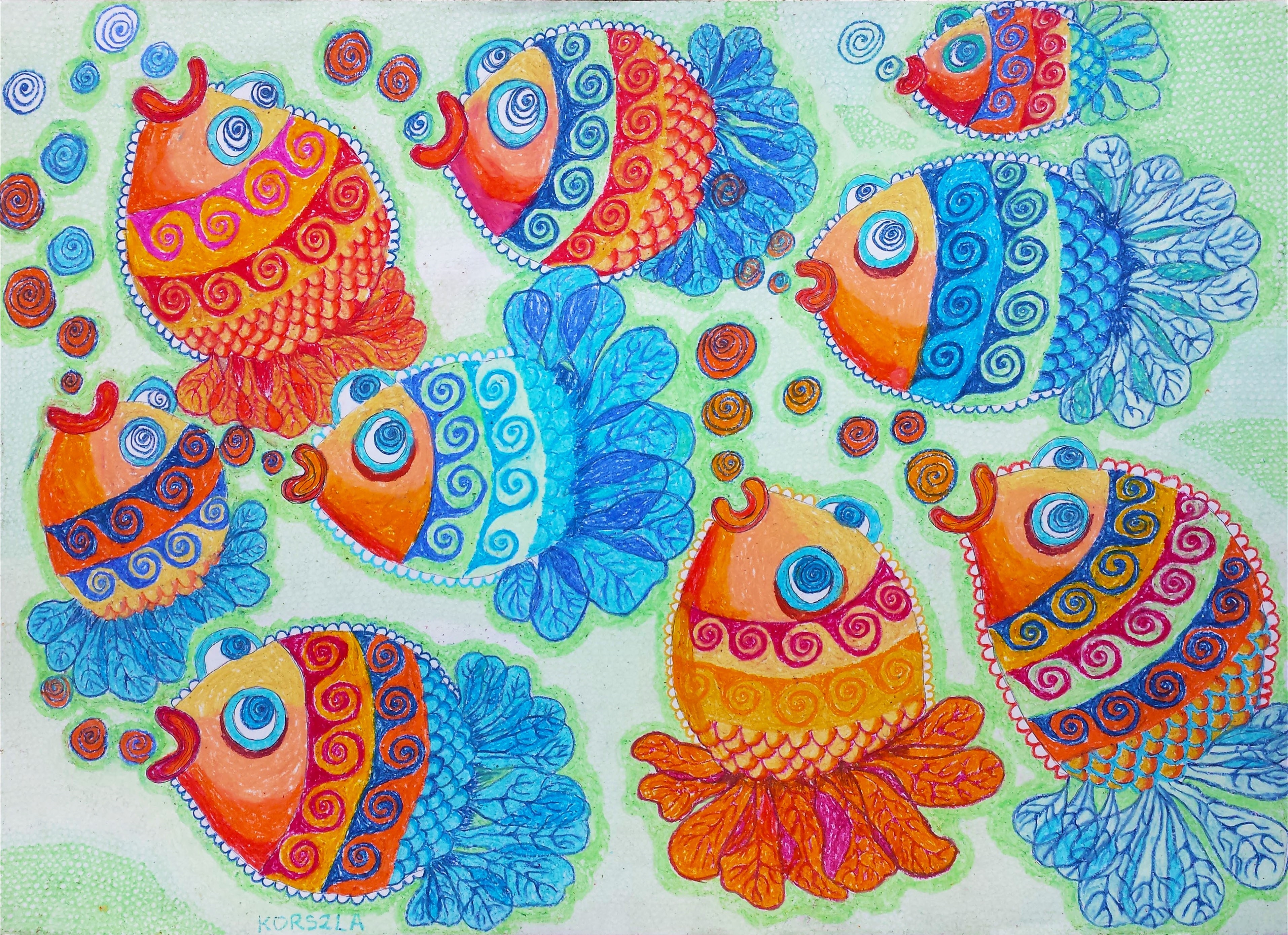 Anna Korszla | Fish with frills sigh (2018) | MutualArt