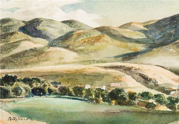 Peter Hurd | Untitled (Landscape | MutualArt