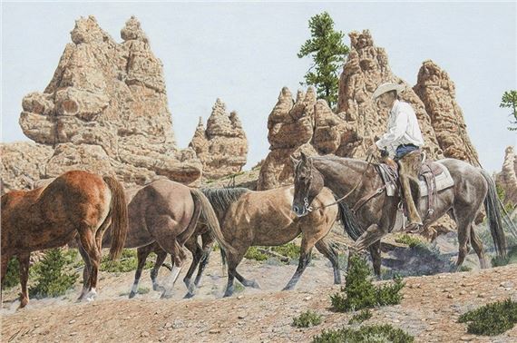 Jamie Means | Gathering the Mares (2009) | MutualArt