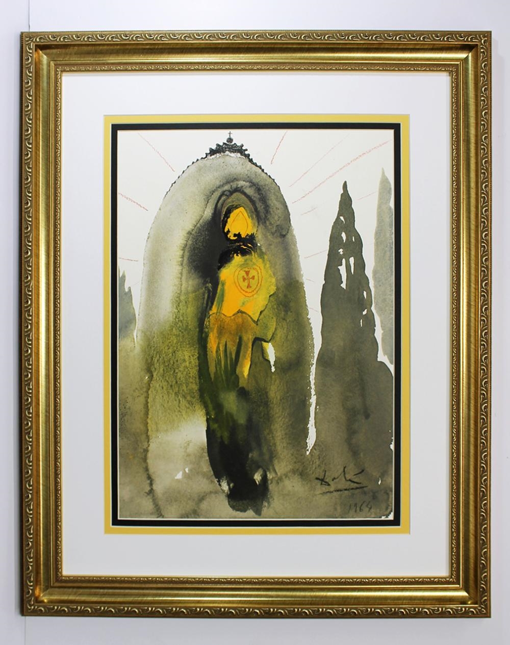 Dalí Salvador | Salvador Dali 1967 Original Psalm of David Framed ...