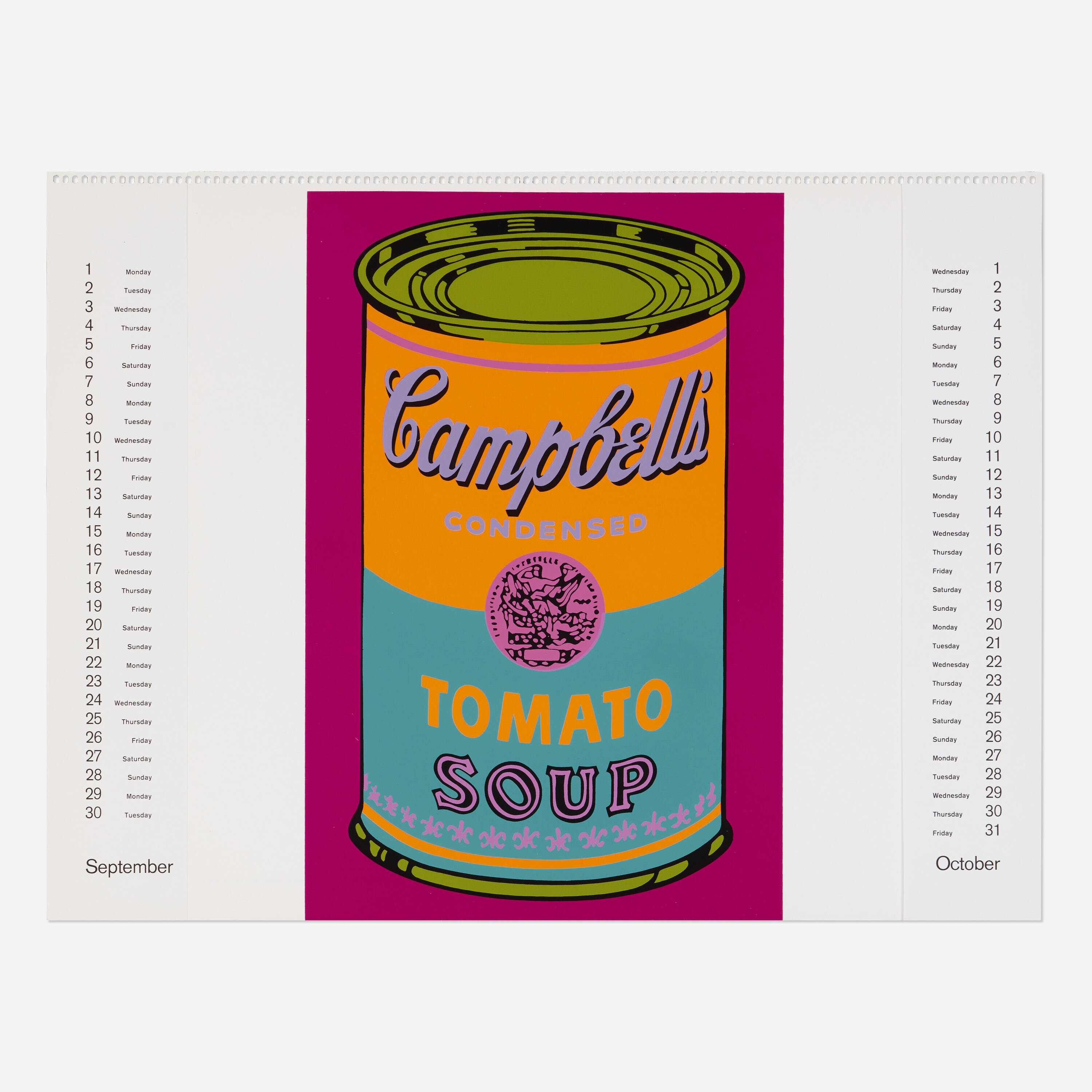 Andy Warhol | Campbell's Tomato Soup (from Banner, Multiples Calendar ...