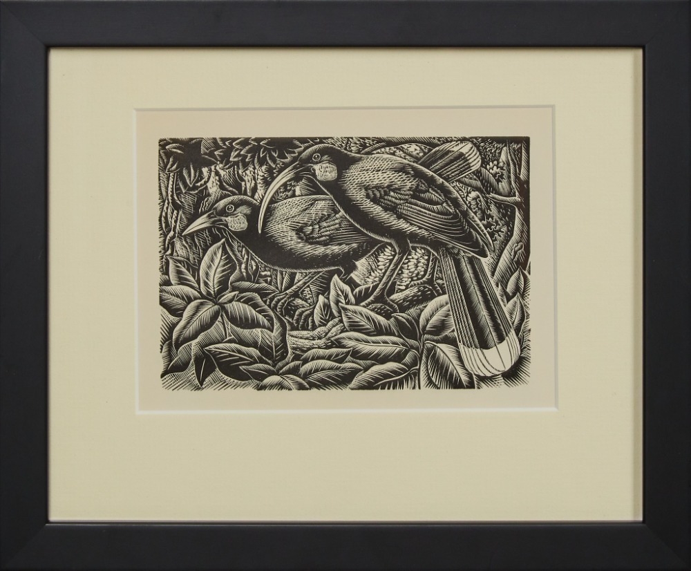 E. Mervyn Taylor | Nga Huia Original 1958 Bookplate (1958) | MutualArt