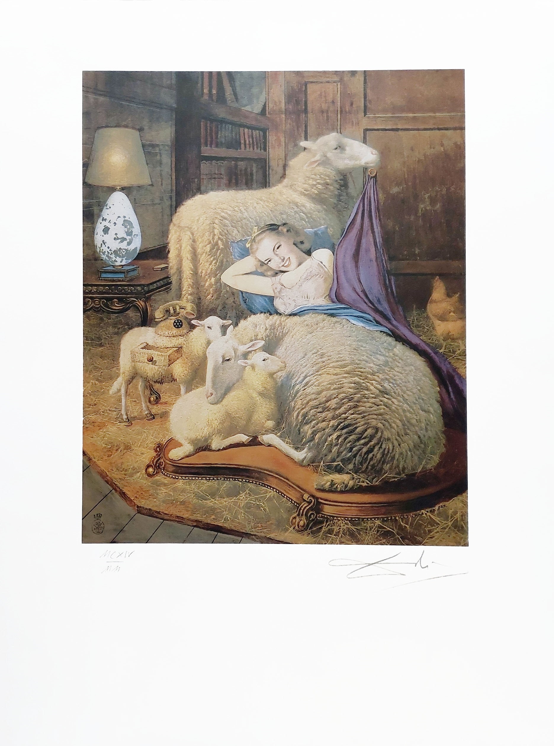 Salvador Dalí | Reclining Girl in Sheep | MutualArt