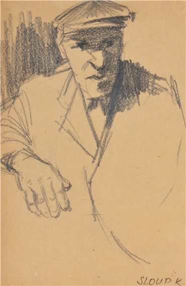 Karel Sloup | Muž v očekávání I | MutualArt