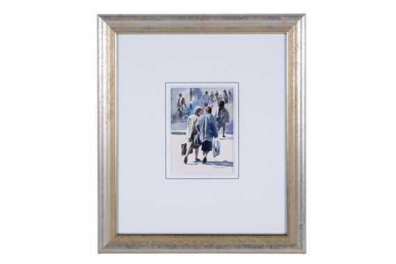 Reed Alan | Alan Reed - A trip to the shops | watercolour | Compare ...