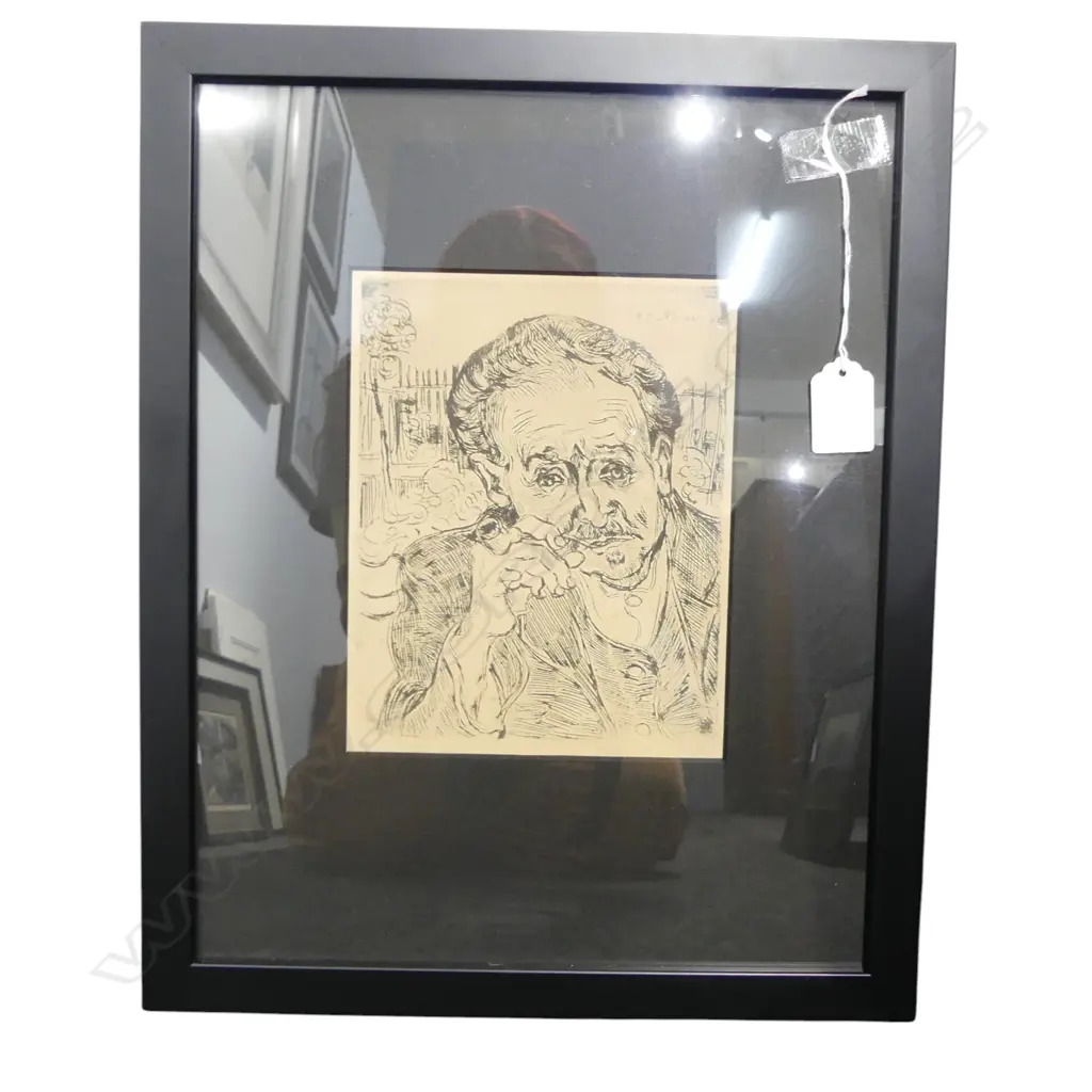 Vincent Van Gogh | PRINT OF VAN GOGH ETCHING MAN WITH PIPE 185 X 145mm ...