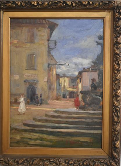 Luigi Brignoli | FUENTE EN LA PLAZA | MutualArt