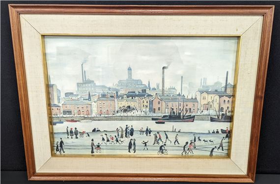 Laurence Stephen Lowry | The Beach at Roker (1963) | MutualArt