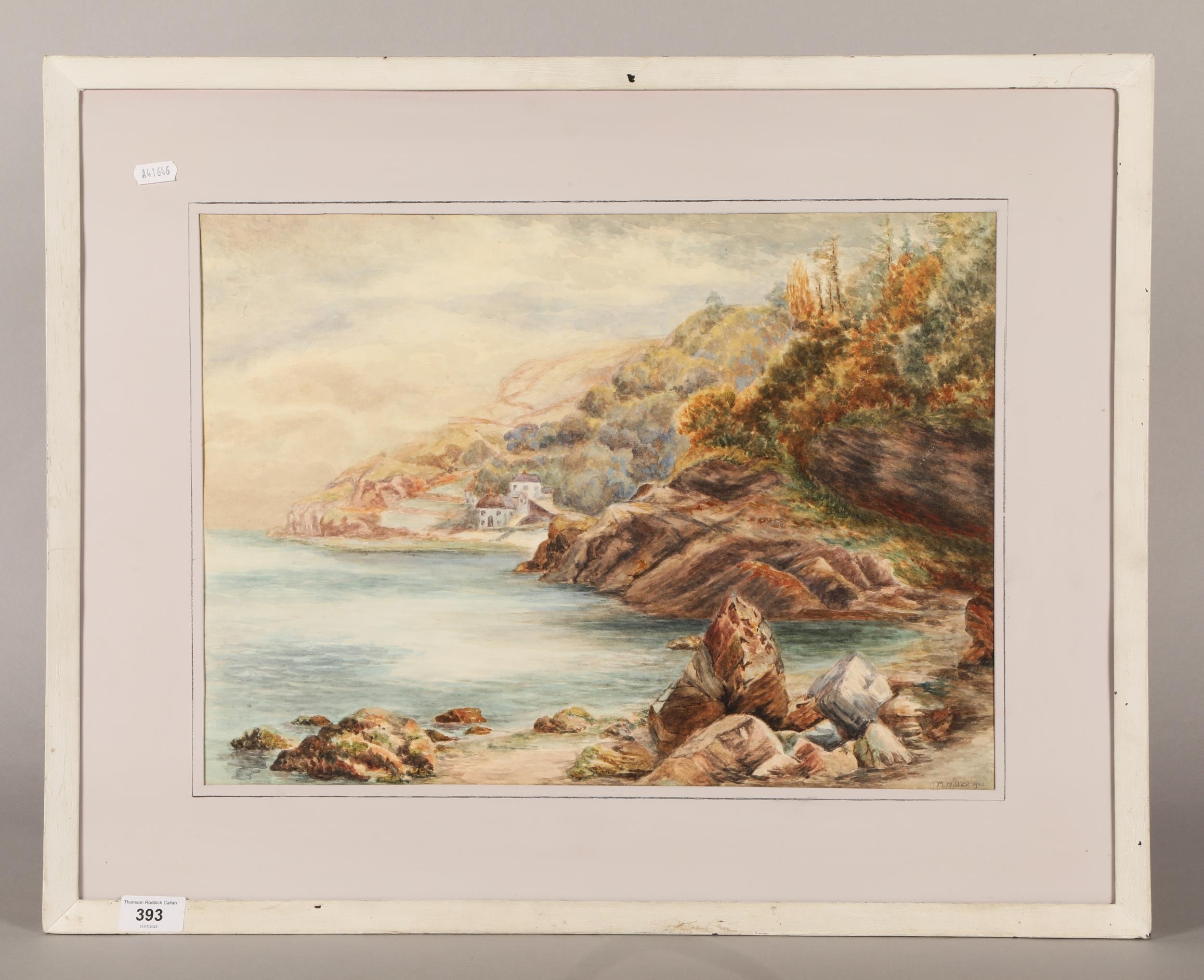 M. Muller | rocky coastline (1922) | MutualArt
