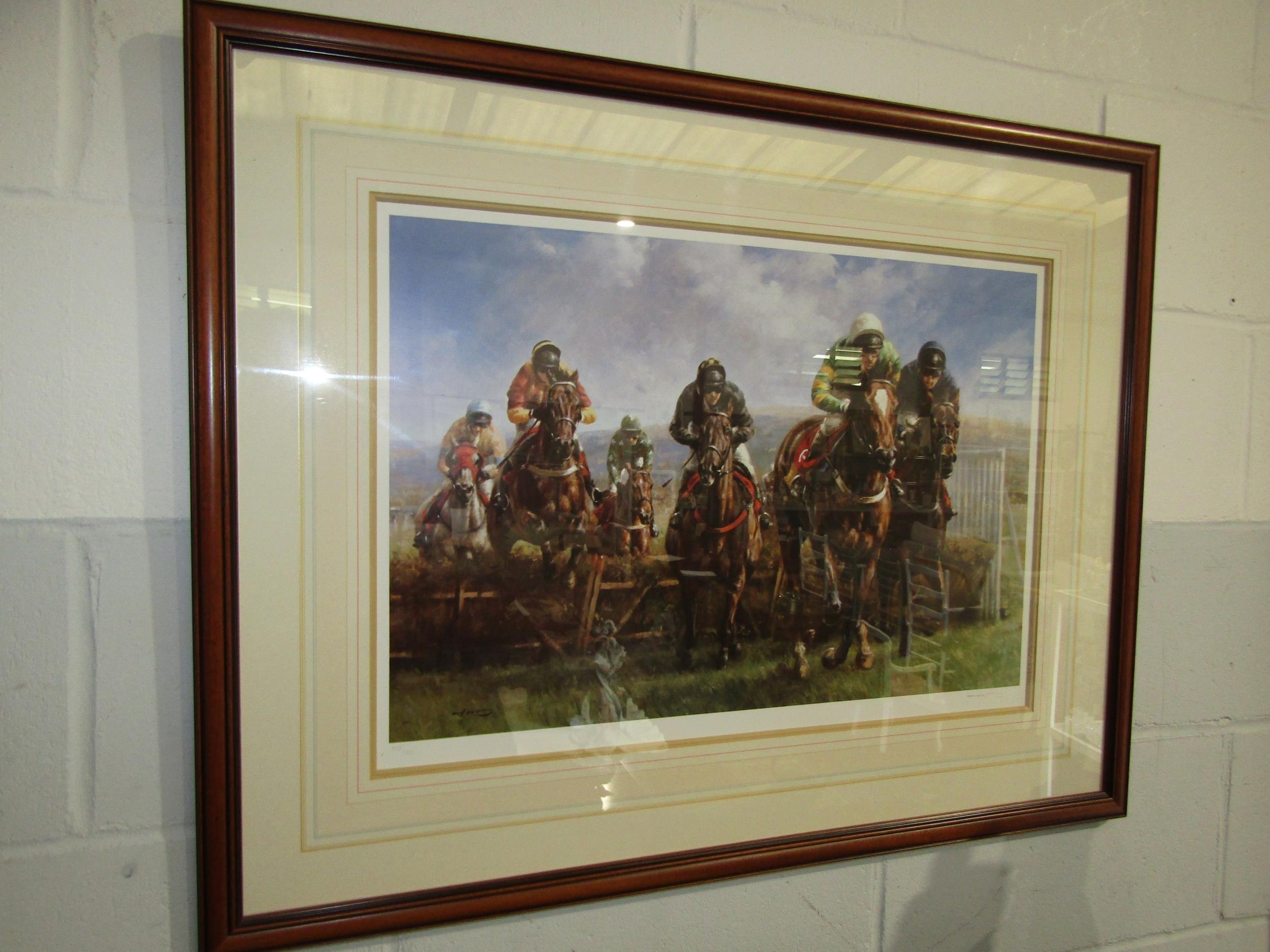 Graham Ison | A Graham Isom limited edition horse racing print no 438/ ...