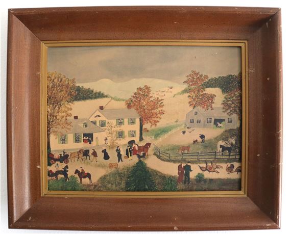 Grandma Moses | Home For Thanksgiving (1953) | MutualArt