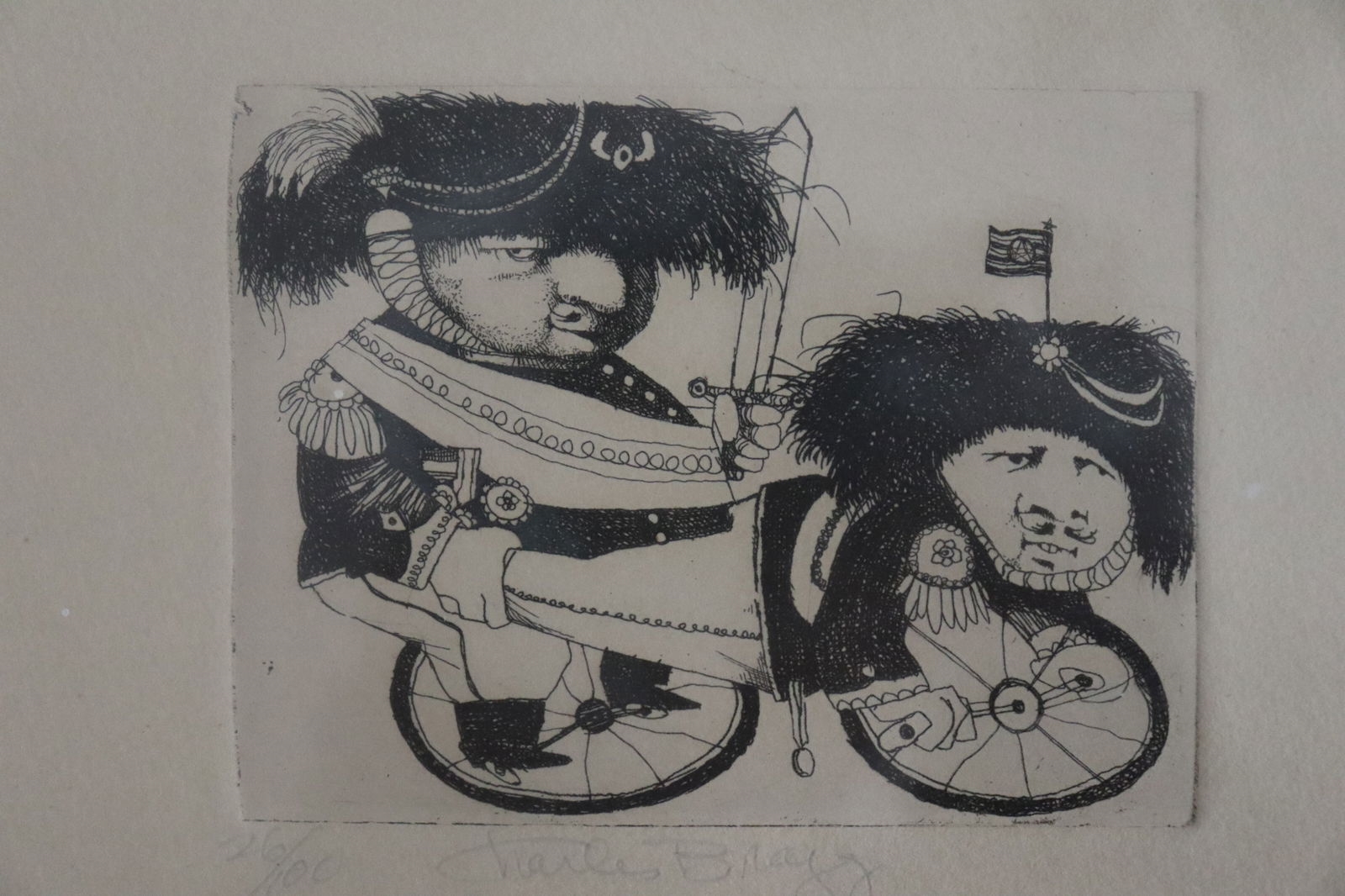 Charles Bragg | Tandem Figures (1970) | MutualArt