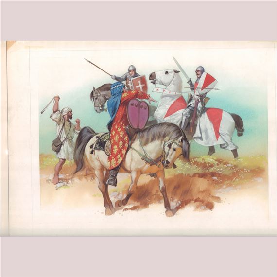 Angus McBride | Crusader Battle Scene (20th Century) | MutualArt