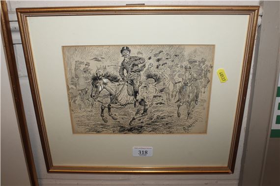 Alfred Chantrey Corbould | original pen and ink for Punch | MutualArt