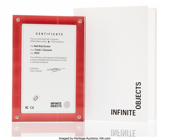 Frank J. Guzzone | Red Drip Screen (2022) | MutualArt