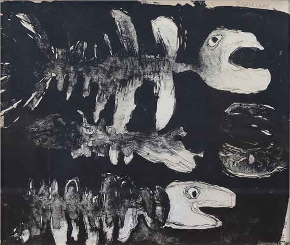 Norma Lang | Three fish | MutualArt