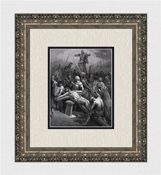 Gustave Doré | Nailing Christ To The Cross (1880) | MutualArt