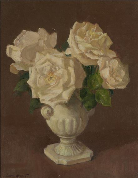 John Charles Allcot | Still Life - White Roses (1984) | MutualArt