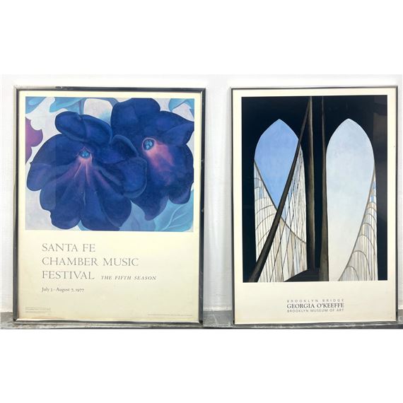 Georgia O'Keeffe | Music-Pink and Blue II (1919) | MutualArt