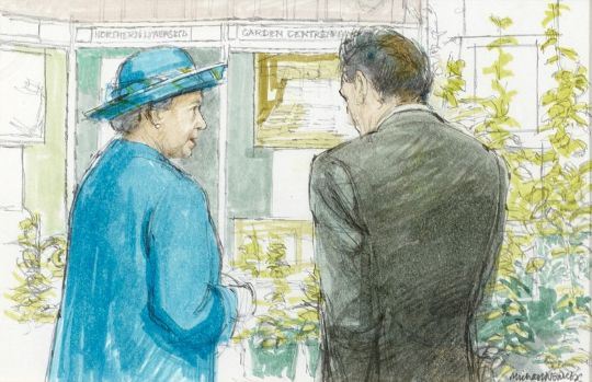 Michael Noakes | The Queen visits Myerscough College Bilsborrow | MutualArt