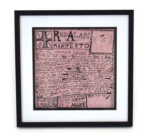 Grayson Perry | Red Alan Manifesto (Circa 2014) | MutualArt