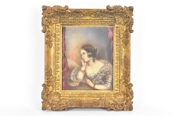 Edwin Landseer | A watercolour depicting Caroline Norton | MutualArt