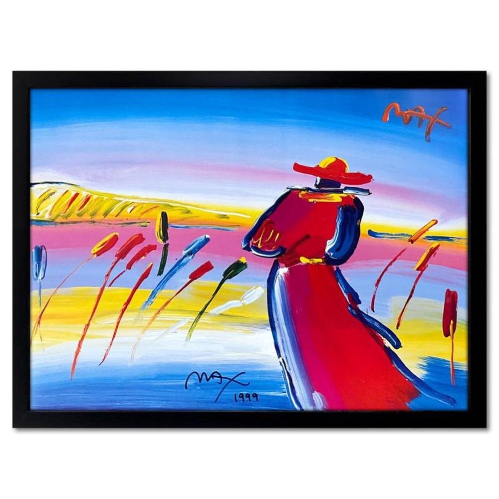 Peter Max | Walking in Reeds | MutualArt