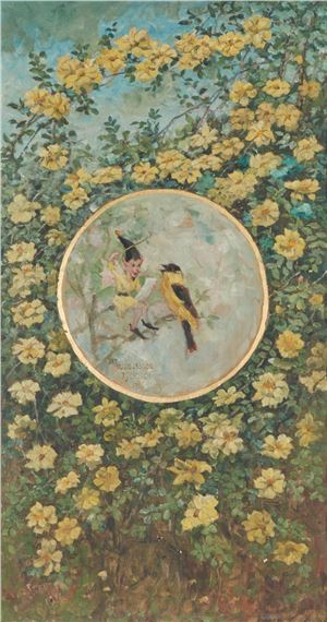 Frederick Stuart Church | The Music Lesson (1916) | MutualArt