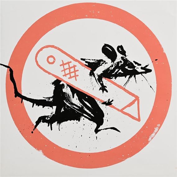 Banksy | Cut and Run Rat | MutualArt
