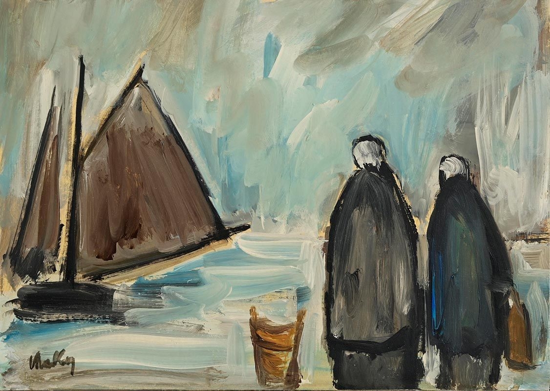 Markey Robinson | Awaiting the Catch | MutualArt