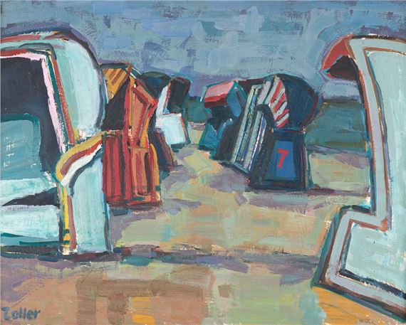 Manfred Zoller | Strandkörbe (1984) | MutualArt