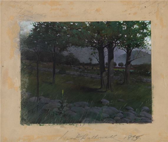 George Hawley Hallowell | Stone Fences (1895) | MutualArt