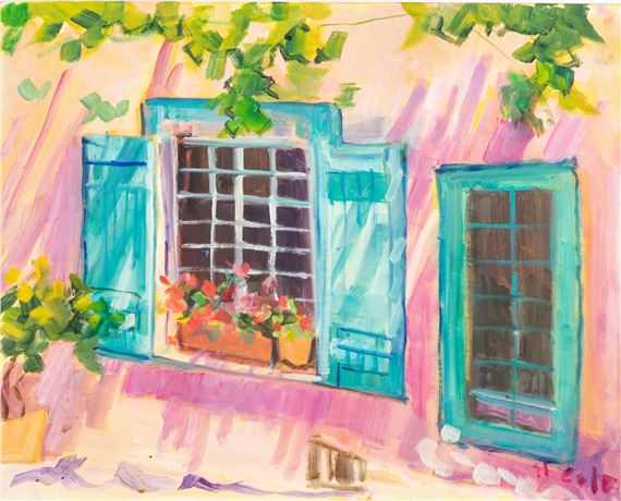Hannah Cole Buie | Colorful Building Facade | MutualArt