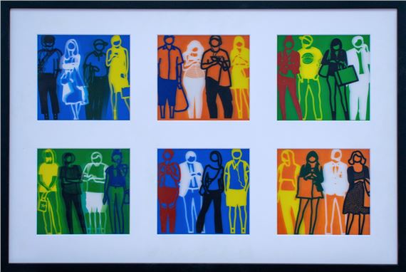 Julian Opie | Standing People Lenticular (2019) | MutualArt