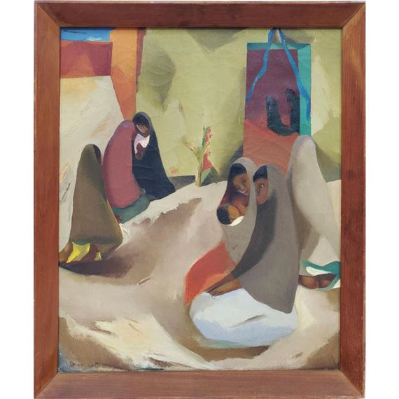 Gino Emilio Cesara Conti | Seated Figures (Circa 1950s) | MutualArt