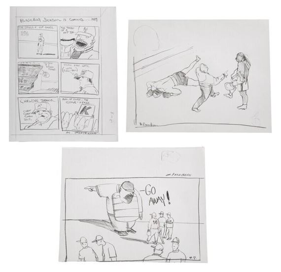 Michael Paraskevas | Three Sports Comic Strips | MutualArt