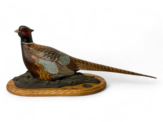 Chris Olson | Ducks Unlimited Special Edition Wooden Pheasant Sculpture ...