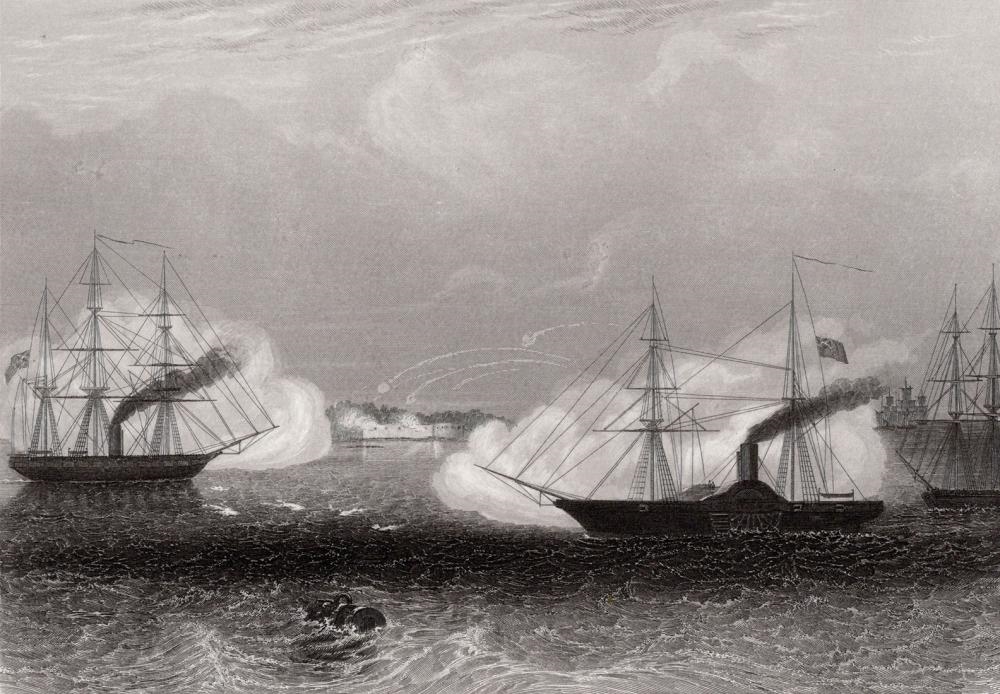 H Bibby | HMS Hecla & HMS Arrogant (Circa 1855) | MutualArt