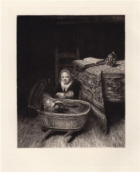 Nicolaes Maes | A young boy in a fanciful classical costume with a faun ...