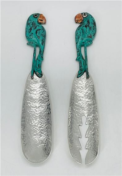 Emilia Castillo | Rare Emilia Castillo Serving Utensils with Verdigris ...